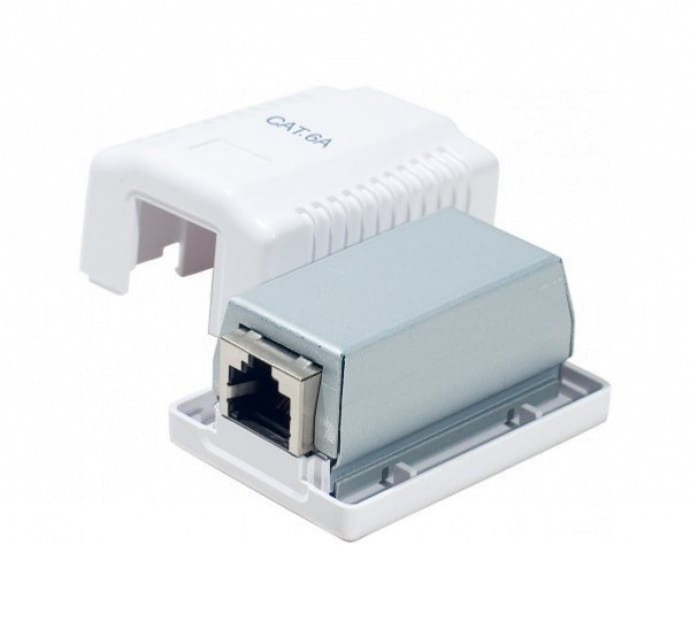 Achat boitier mural 1 prise RJ45 CAT6a | NetWalkerStore
