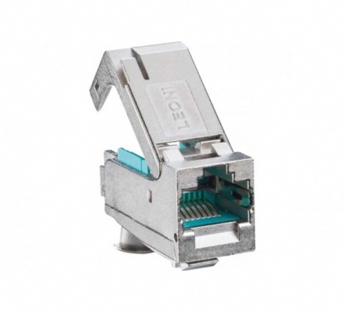 Achat embase RJ45 coudée CAT6a LEONI MegaLine Connect45