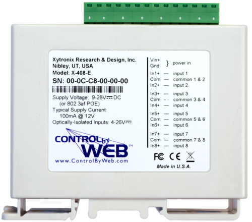 Achat Module 8 entrées numériques X-408-I